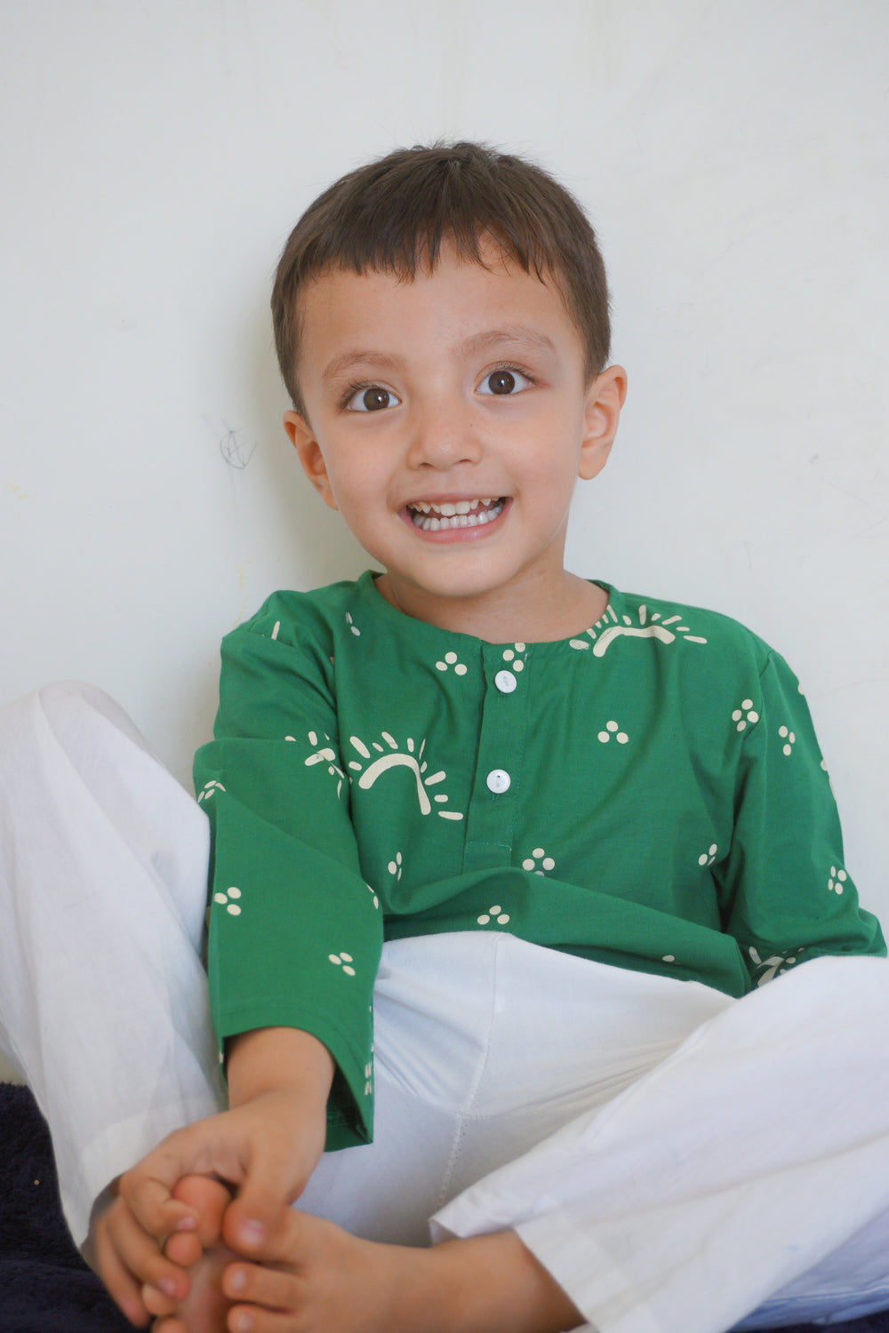 Kurta Pajama For Baby Boys and Girls - Green – Gozi